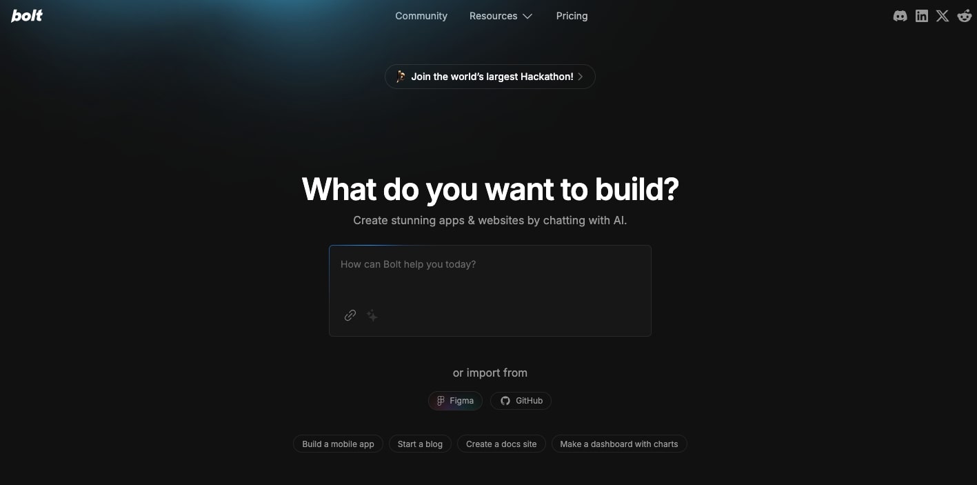 Bolt.new : Créez des applications ou sites web avec l’IA